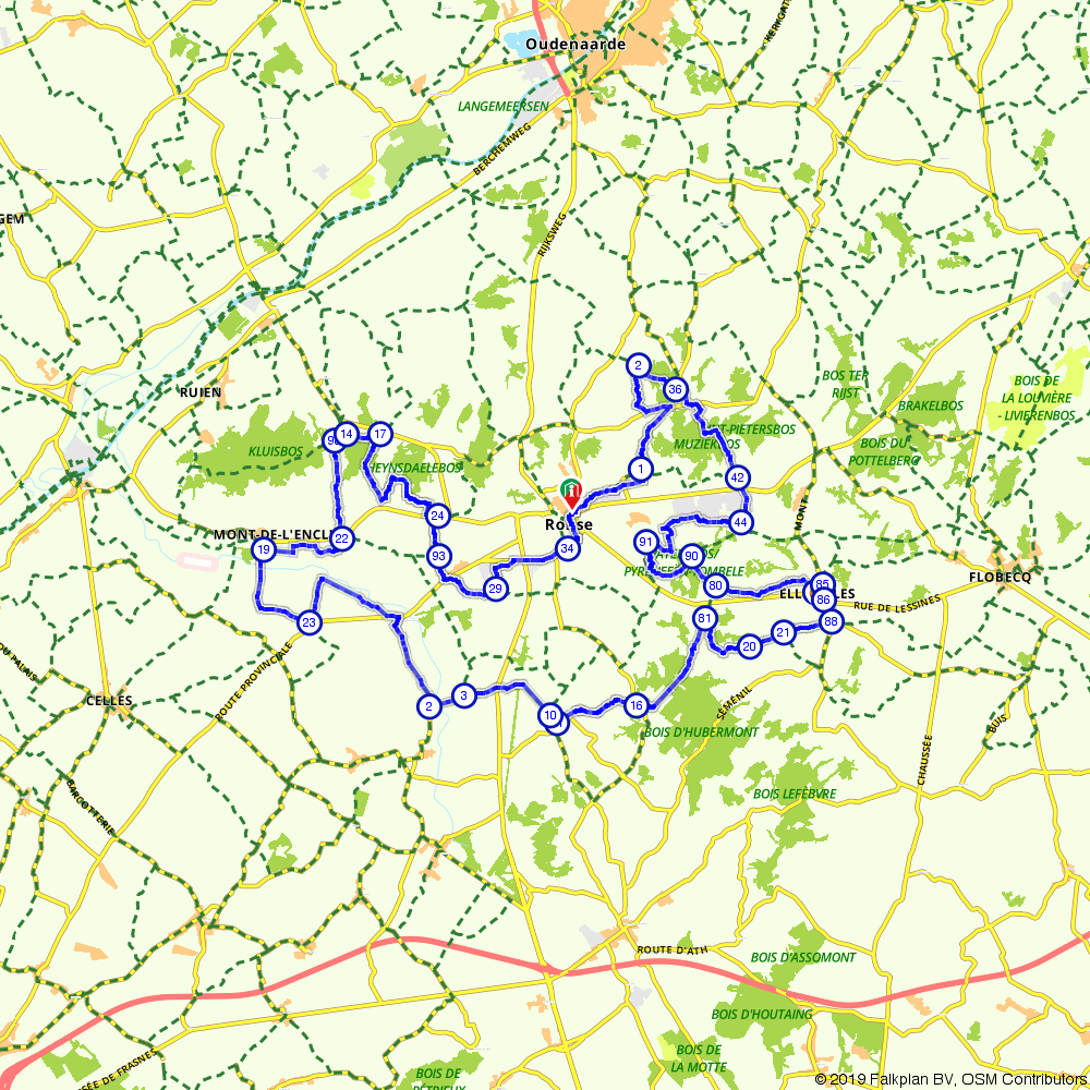 Cycling in Ronse and Pays des Collines - Ronse - Cycling route | Route.nl