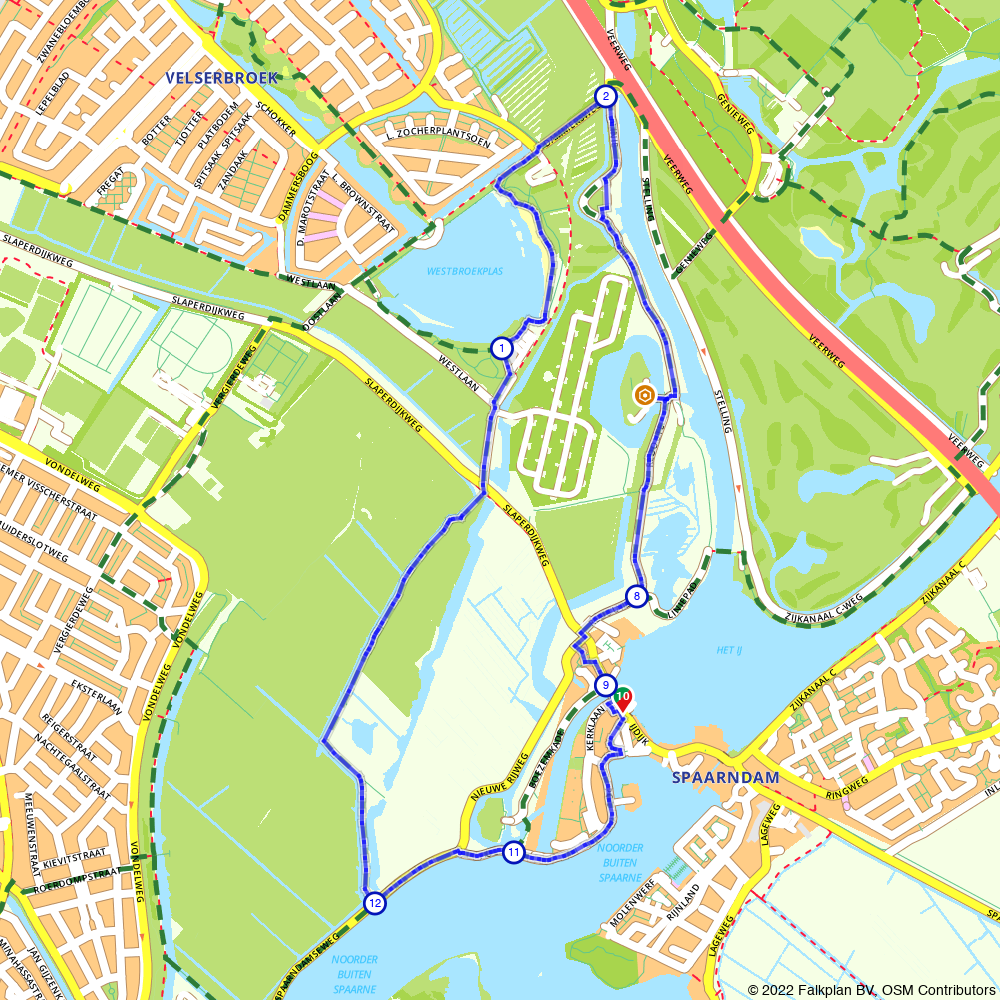 774459 Wandelen door Spaarndam-West en omgeving