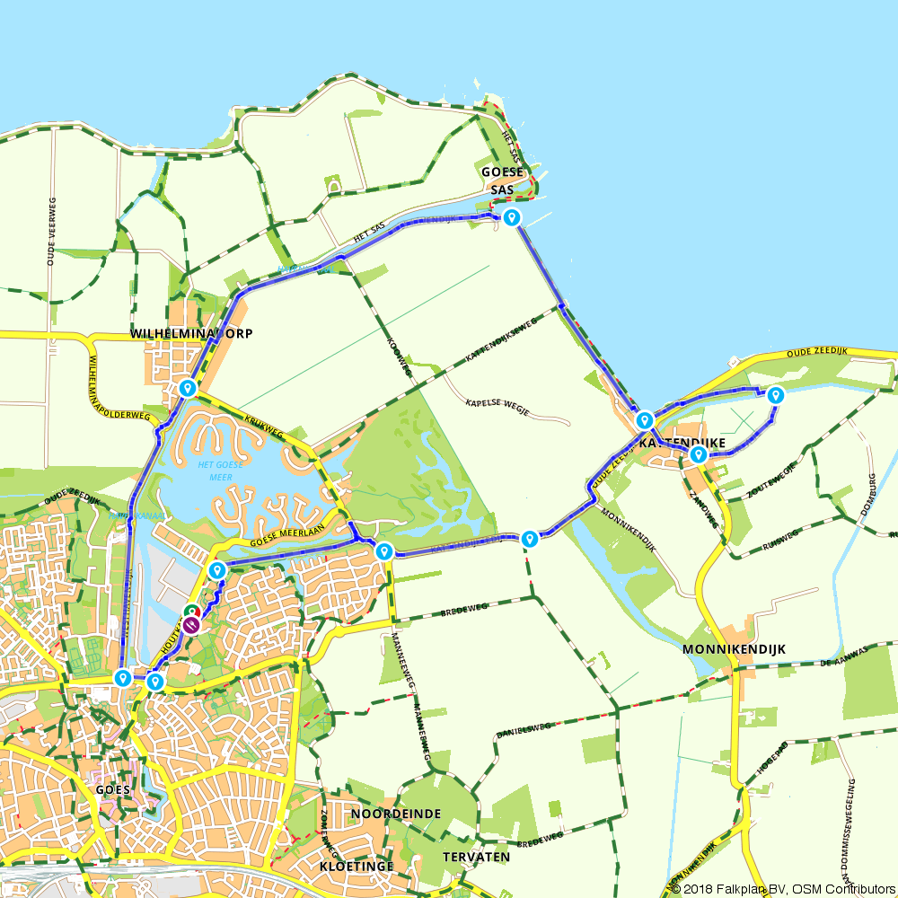 774578 Tour of Wilhelminadorp, Kattendijke, along the beautiful ...
