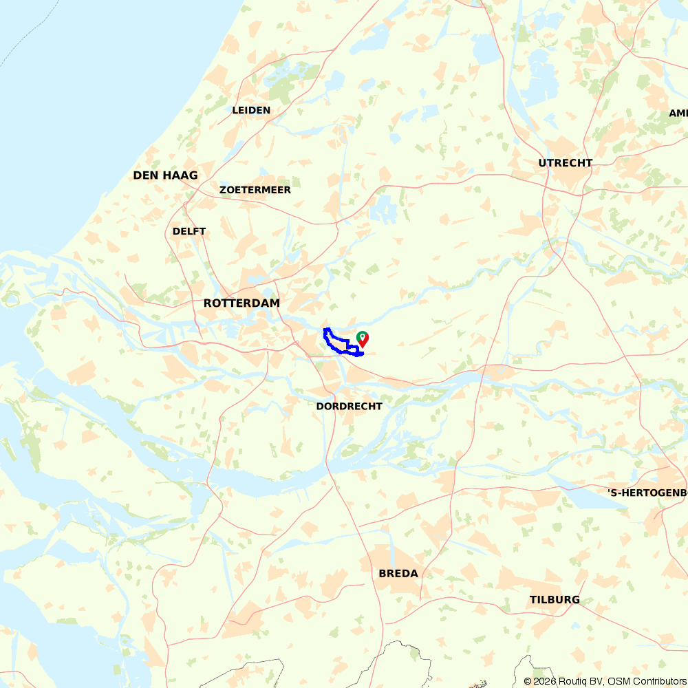 Cycling route 774710 - Oud-alblas-Alblasserdam-Kinderdijk ...