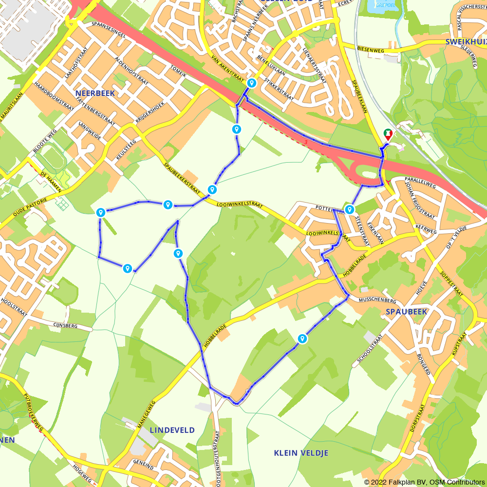 Walking through the hills near Geleen - Beek - Hiking route | Route.nl