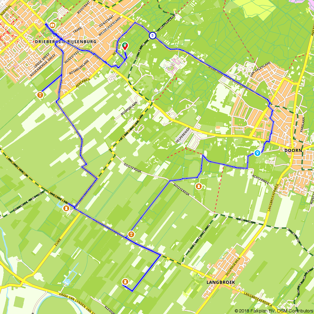 Tour of Driebergen-Rijsenburg - Utrechtse Heuvelrug - Cycling route ...