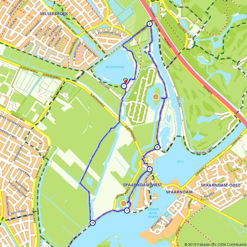 Historical fort route along the Defense Line of Amsterdam - Velsen ...
