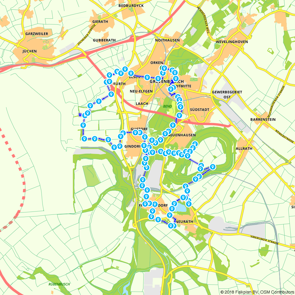 Energy trail in Grevenbroich - Grevenbroich - Cycling route | Route.nl