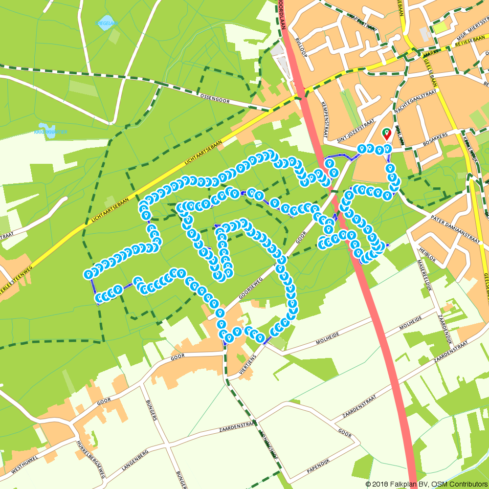 VWF - Kasterlee - Lichtaart - Kasterlee - Kasterlee - Wandelroute ...