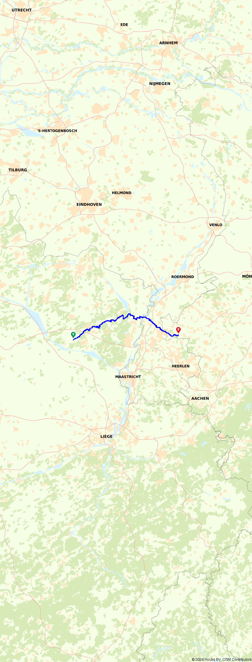 from zonhoven via sittard to doenrade - Genk - Cycling route | Route.nl