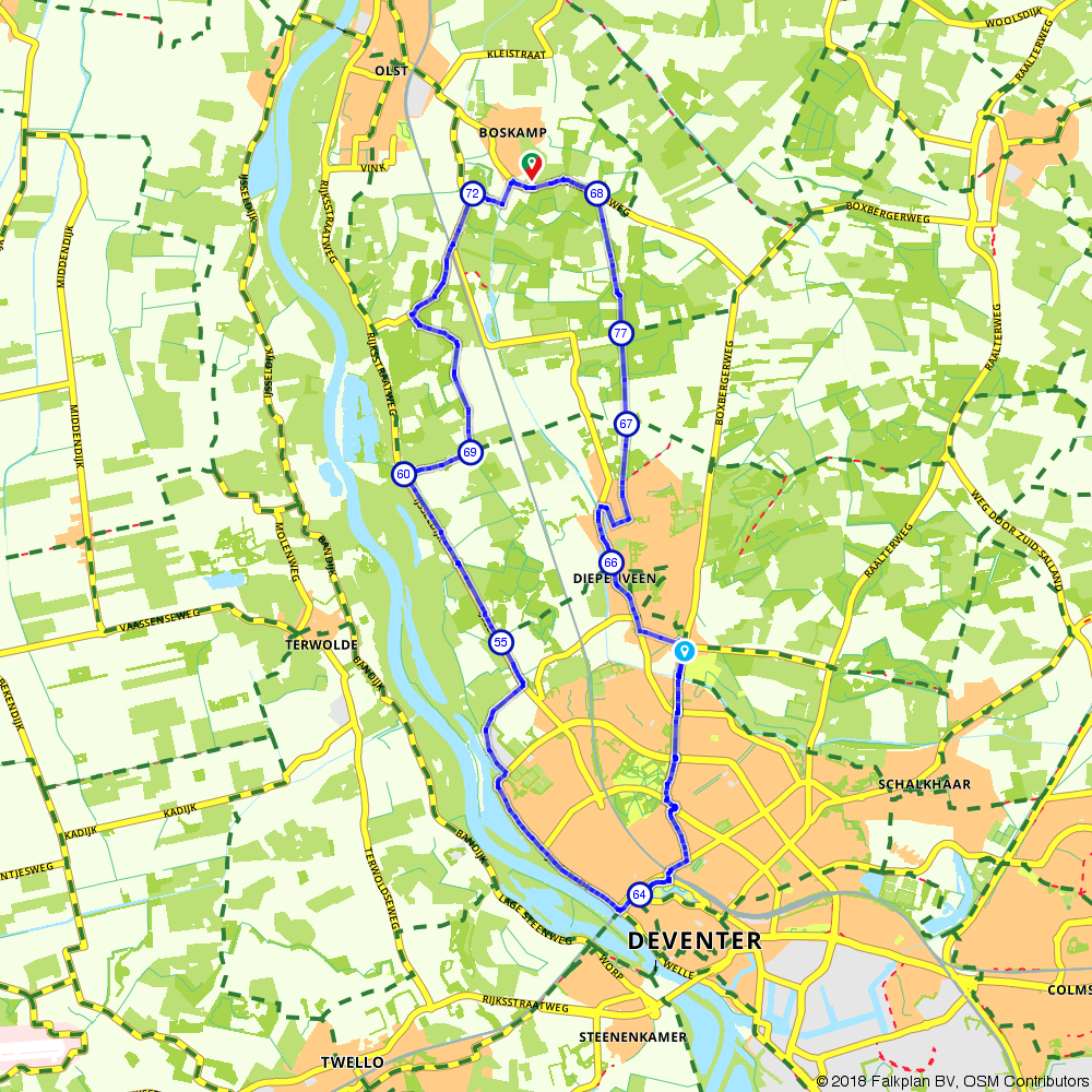 Rondje Olst - Olst-Wijhe - Fietsroute | Route.nl