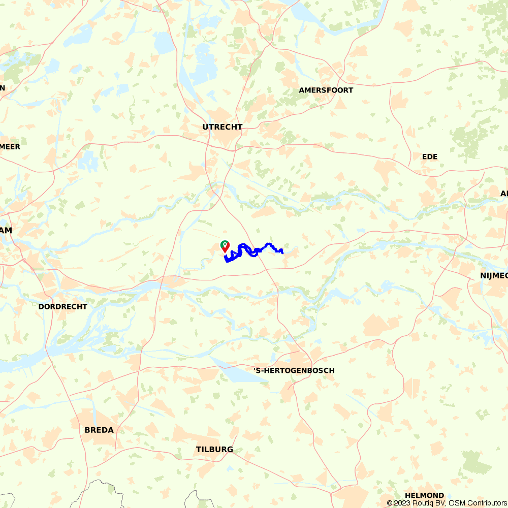 805884 Route through Beesd