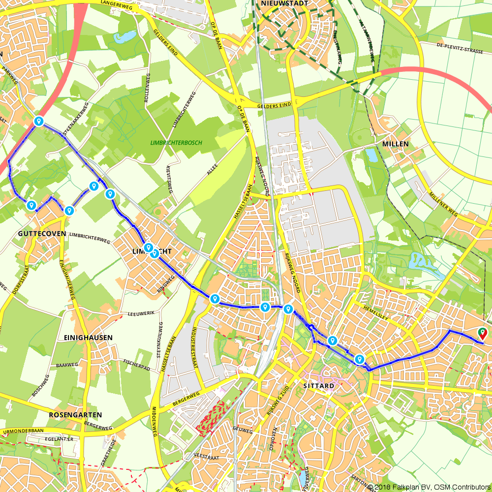 Route door Sittard - Sittard - Wandelroute | Route.nl