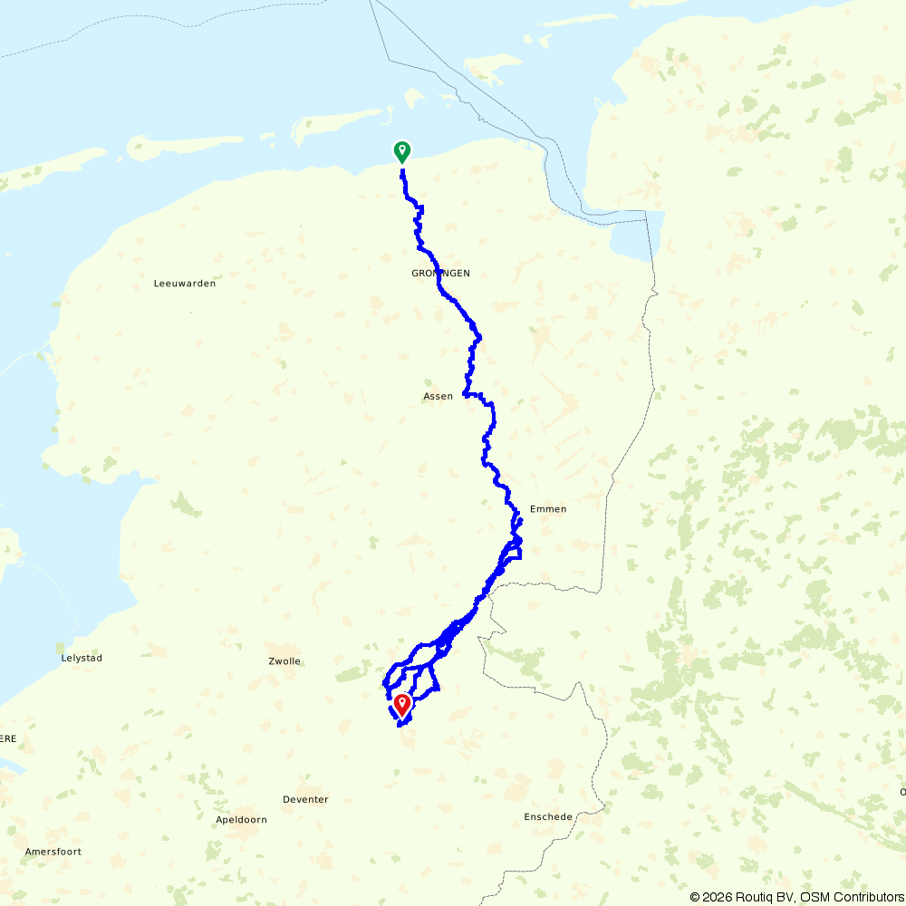 Pieterpad full Route - Het Hogeland - Hiking route | Route.nl