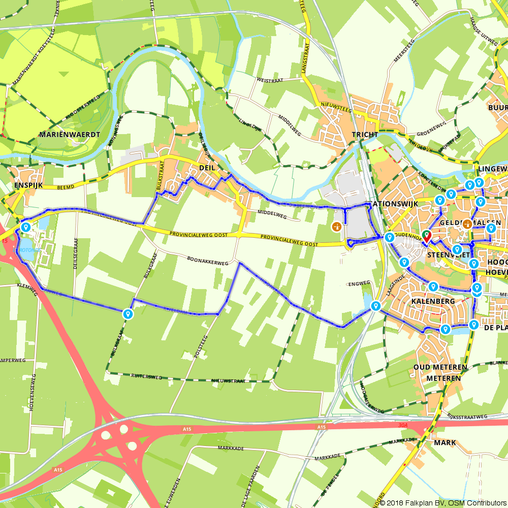 Geldermalsen fietsroute sk21lls - West Betuwe - Fietsroute | Route.nl
