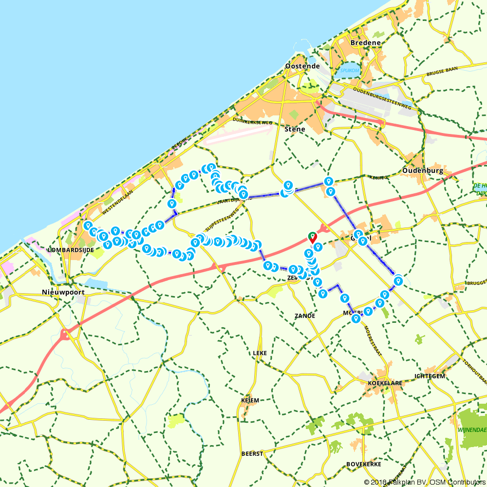 Godelieve route - 50 km - Gistel - Cycling route | Route.nl