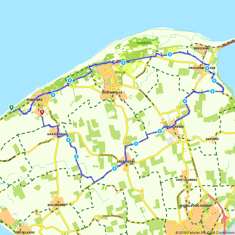 Routiq - 837193 Route around Domburg