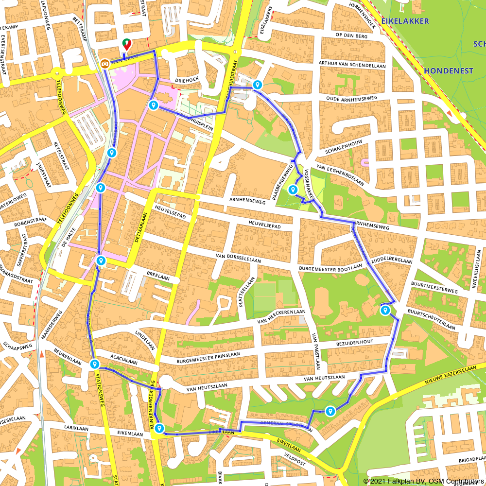 Lovely walk through Ede - Ede - Hiking route | Route.nl