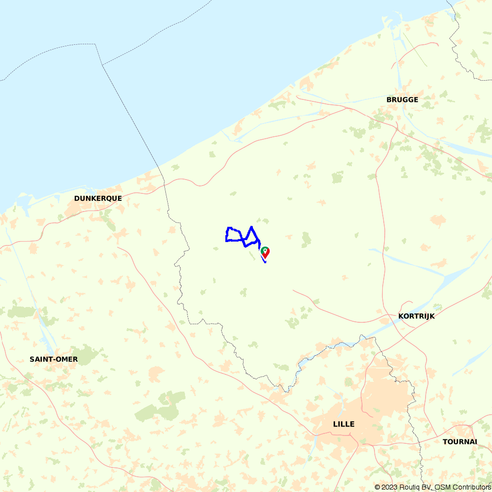 Steenstraete - Steenstraete - Langemark - Poelkapelle - Cycling route ...