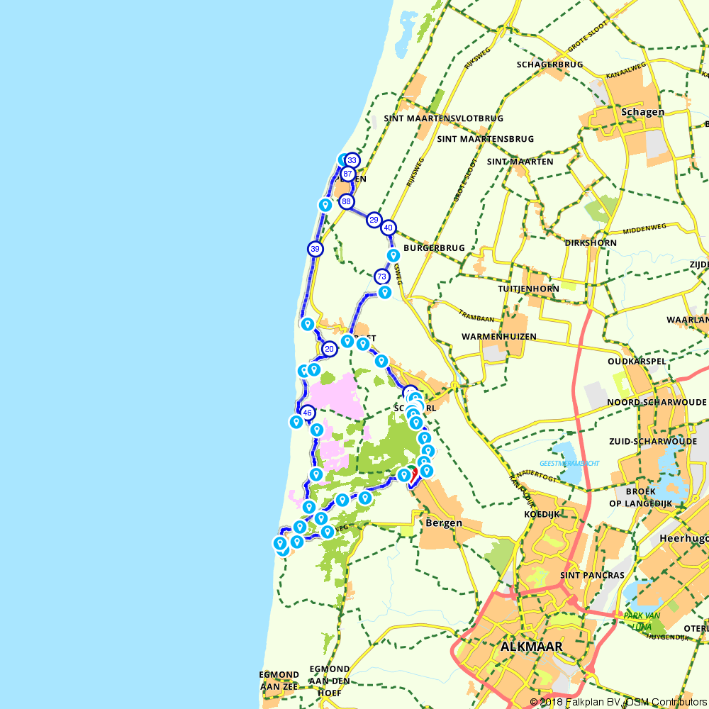 From Bergen (NH) via Schoorl and Petten back to Bergen - Bergen (NH ...