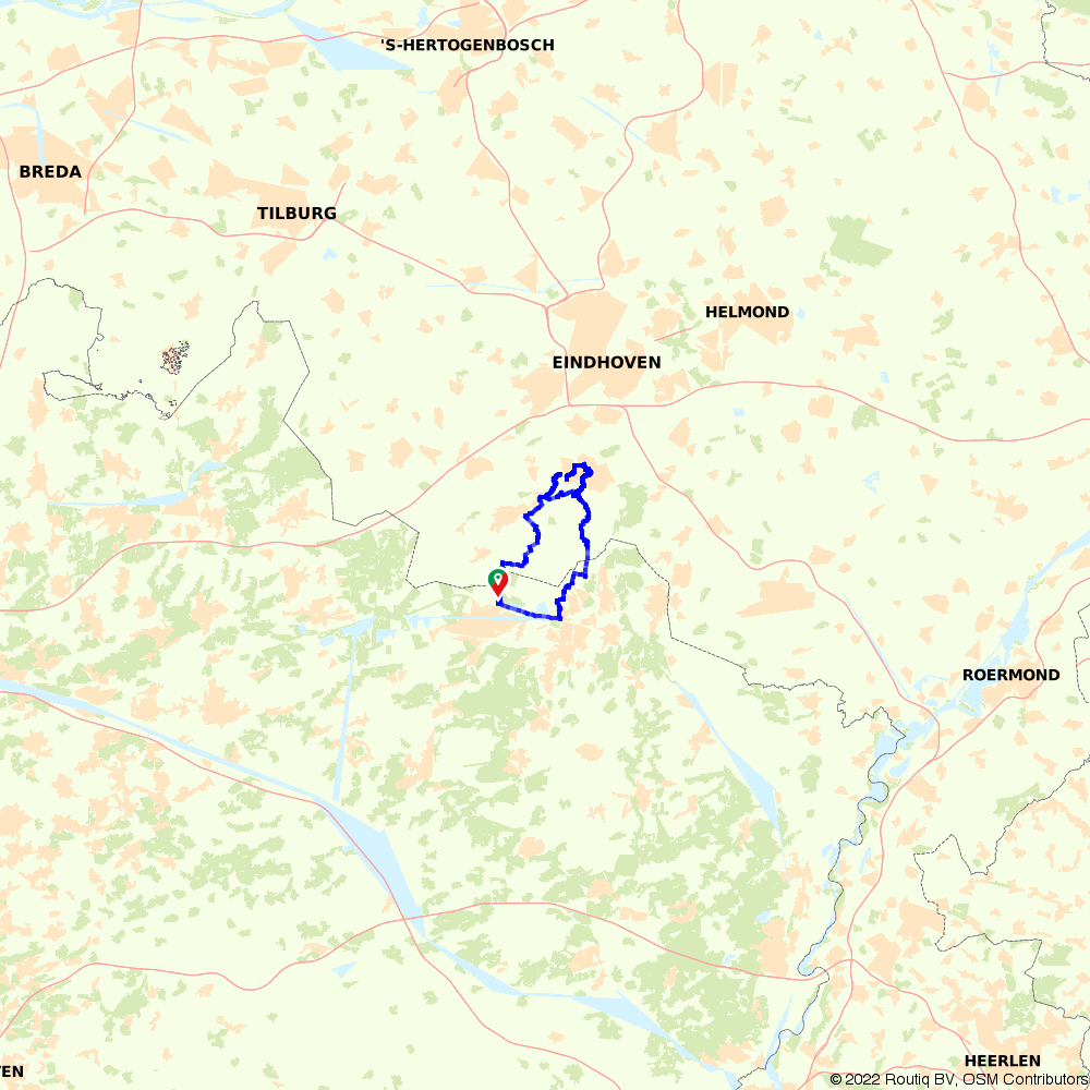 Lommel-Valkenswaard-Lommel - Lommel - Cycling route | Route.nl