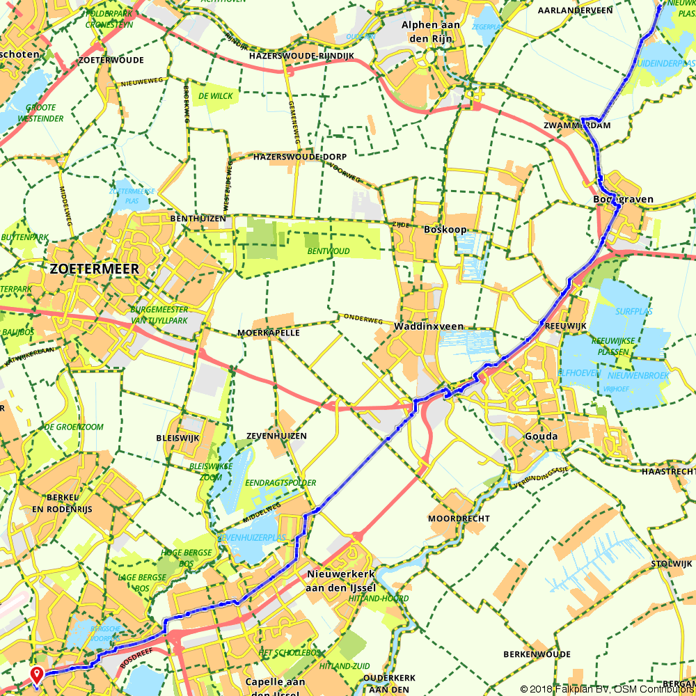 From Nieuwkoop to Rotterdam - Nieuwkoop - Cycling route | Route.nl