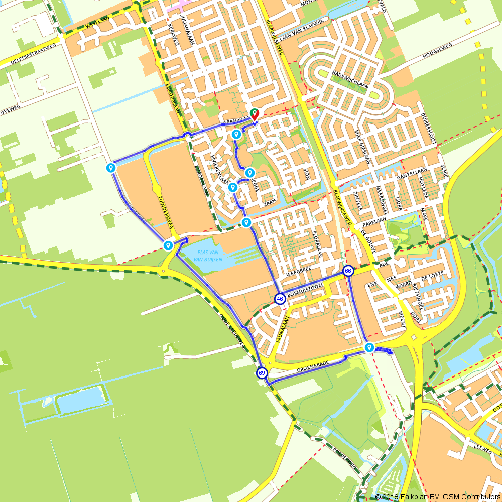 Week 13 group B - Pijnacker-Nootdorp - Hiking route | Route.nl