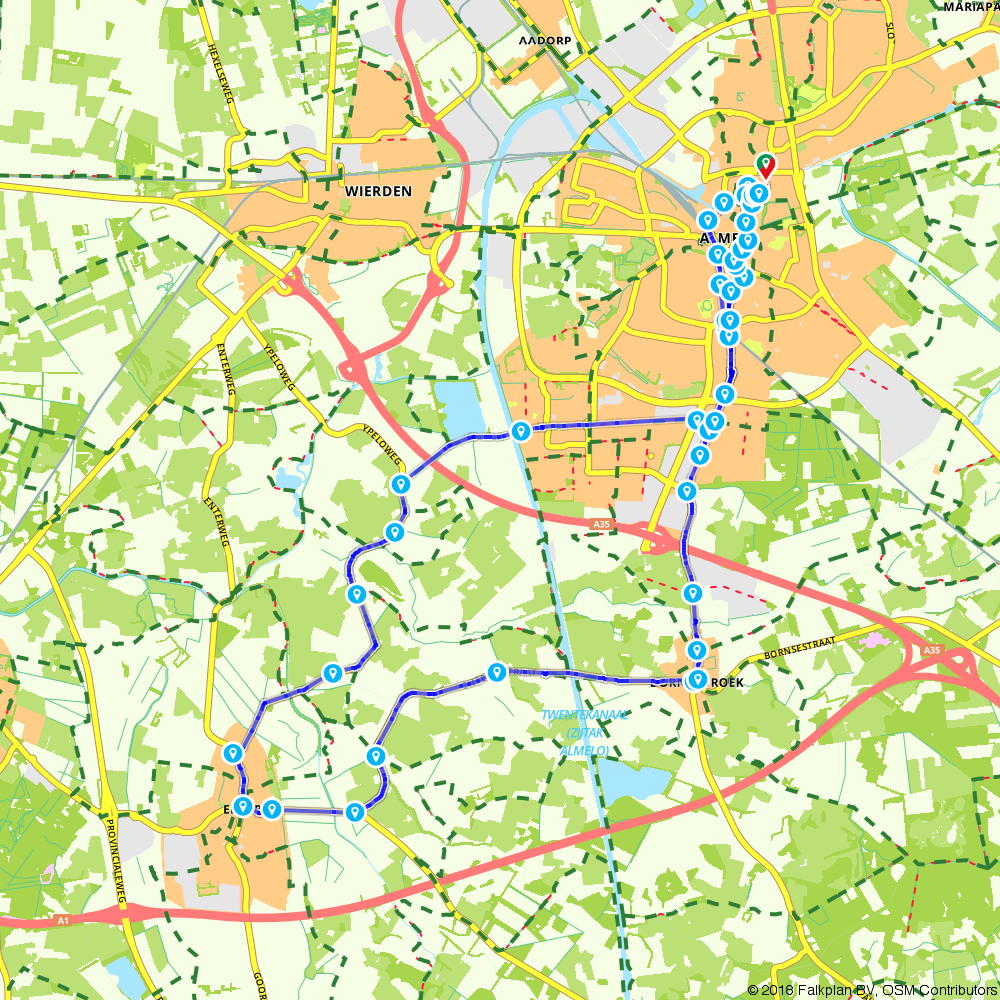 Almelo - Enter - Bornerbroek - Almelo - Almelo - Cycling route | Route.nl