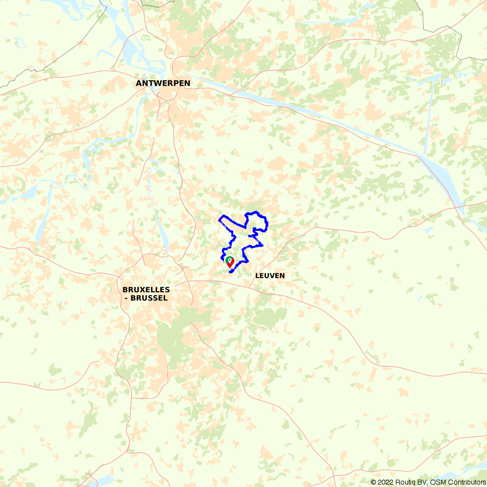 Meerbeek Werchter Dijle Boortmeerbeek - Kortenberg - Cycling route ...
