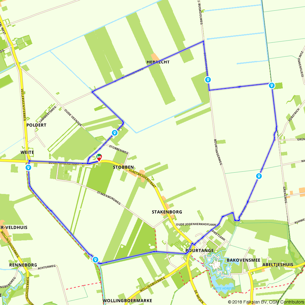 Wandelroute door het buitengebied van Bourtange - Westerwolde ...