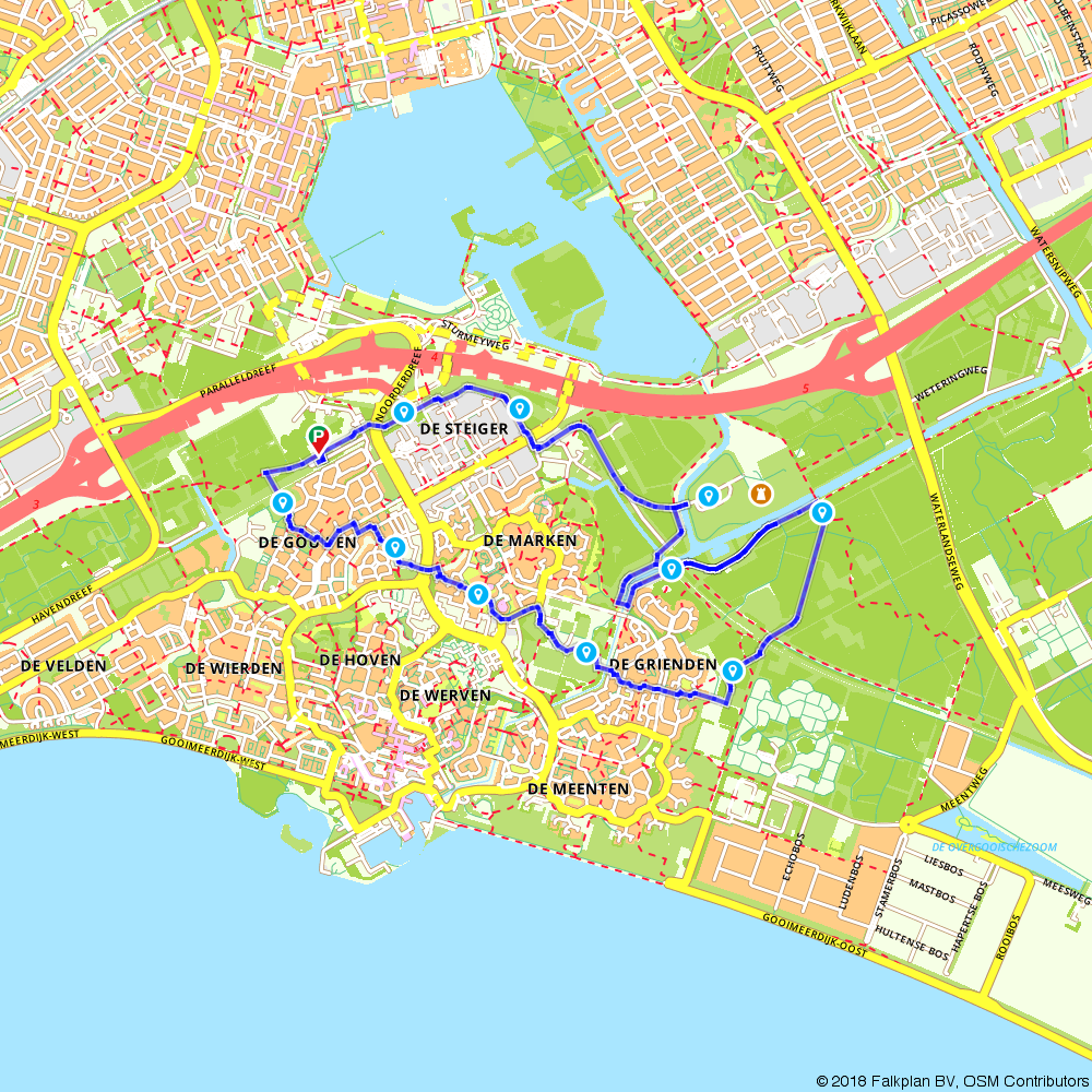 On an adventure around Almere Castle - Almere - Hiking route | Route.nl