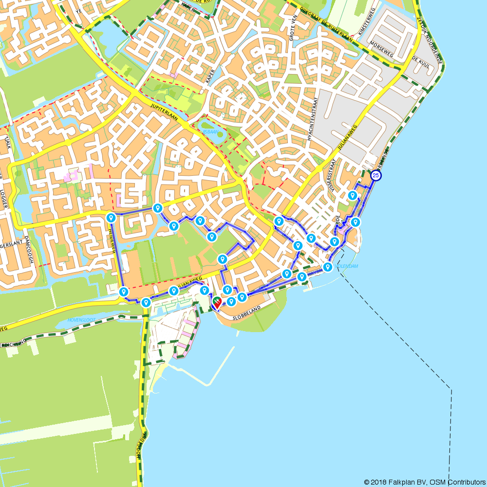 Walking route Volendam - Edam-Volendam - Hiking route | Route.nl