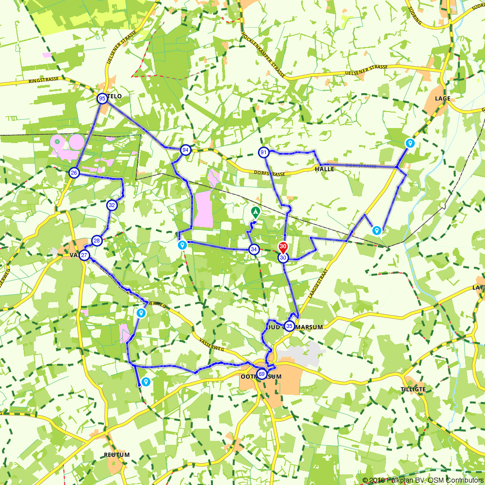 Hoeve Springendal - Tubbergen - Fietsroute | Route.nl