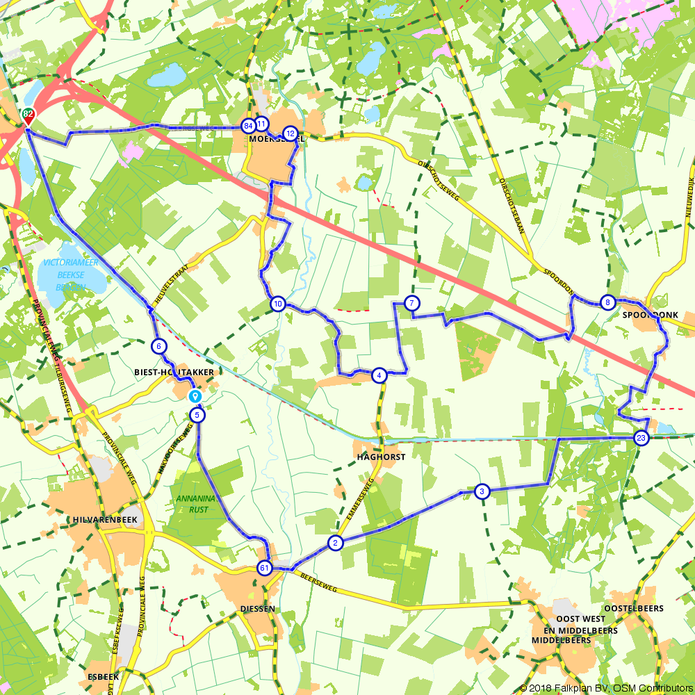 Koningshoeve Abbey - Tilburg - Cycling route | Route.nl