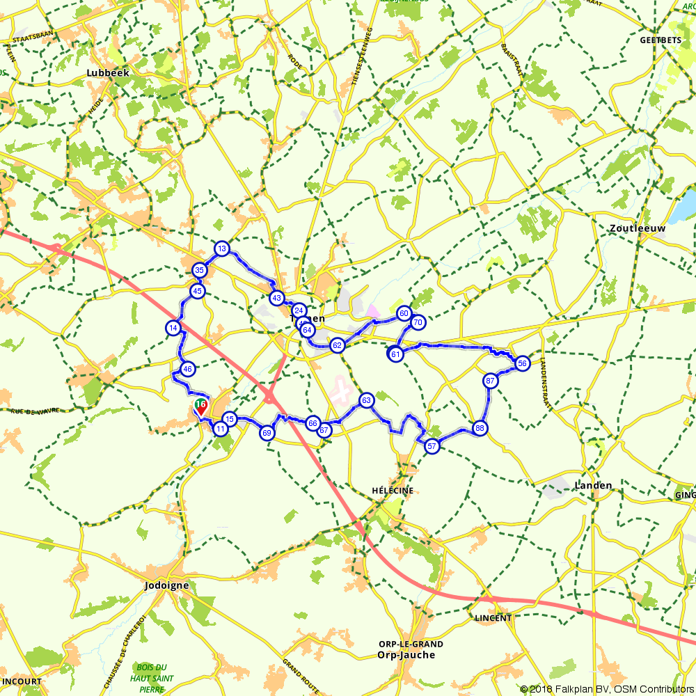 Beer and Beet Route - Hoegaarden - Cycling route | Route.nl