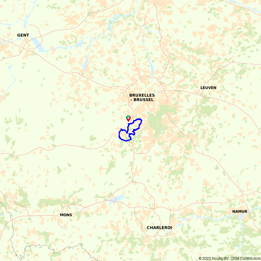 Gueuze route - Beersel - Cycling route | Route.nl