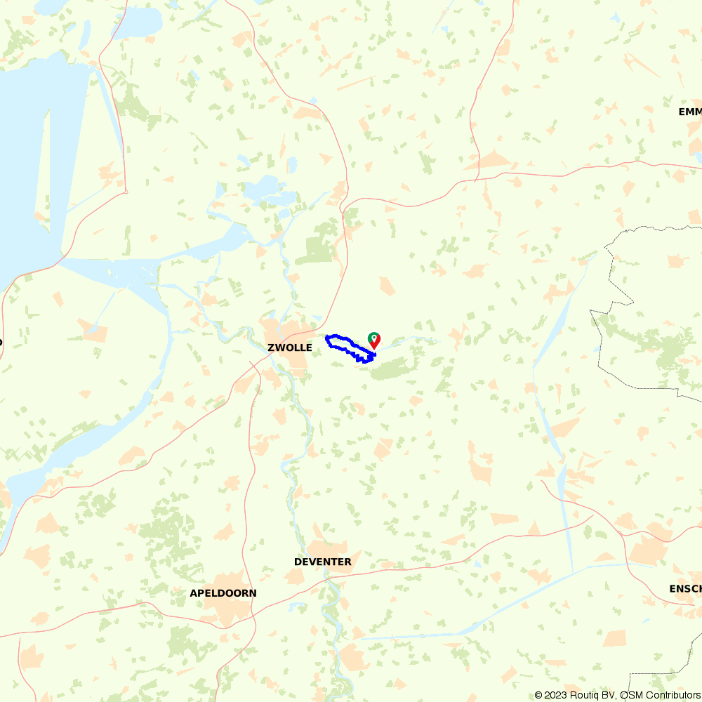 Tour of Dalfsen and De Marshoek - Dalfsen - Hiking route | Route.nl