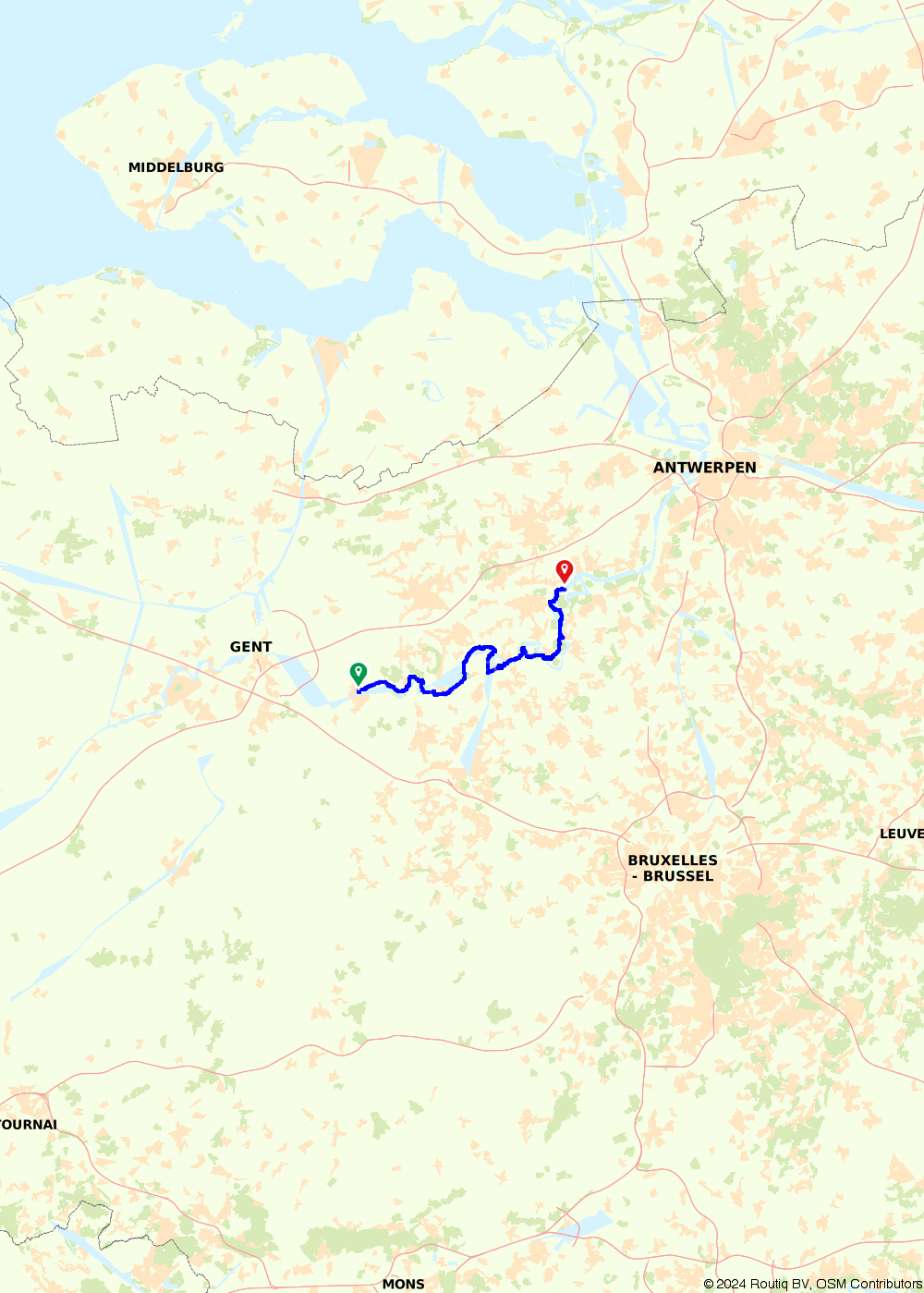 Flemish Masters route stage 28 - - Cycling route | Route.nl
