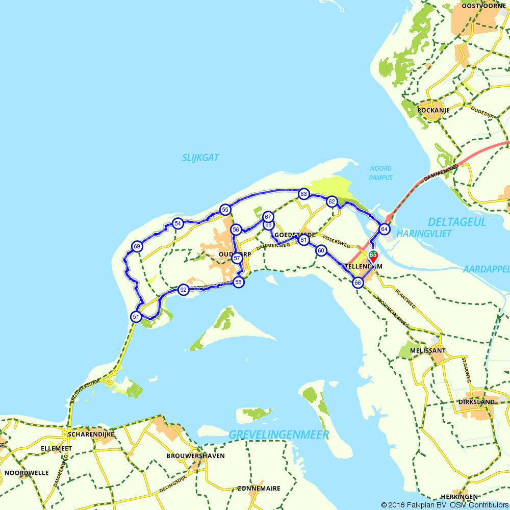 STELLENDAM - Goeree-Overflakkee - Fietsroute | Route.nl