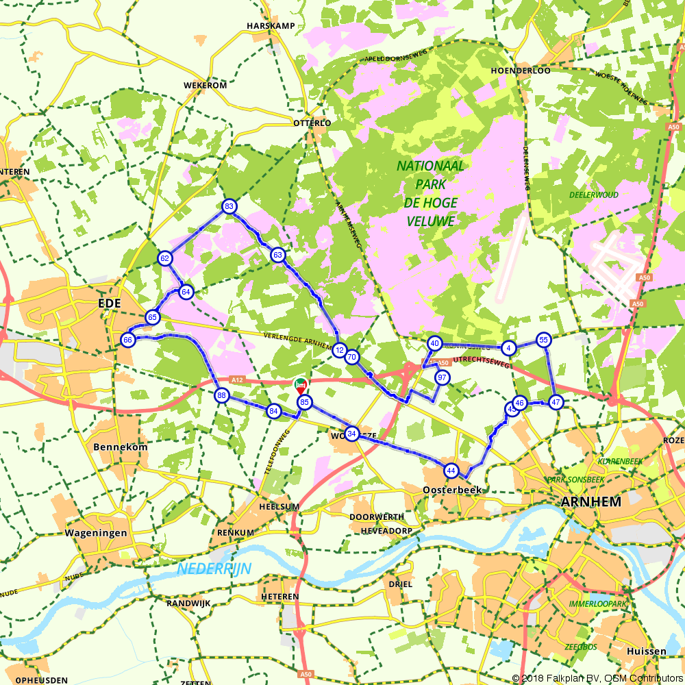 Start Bilderberg Hotel De Buunderkamp Loop of 46km - Renkum - Cycling ...