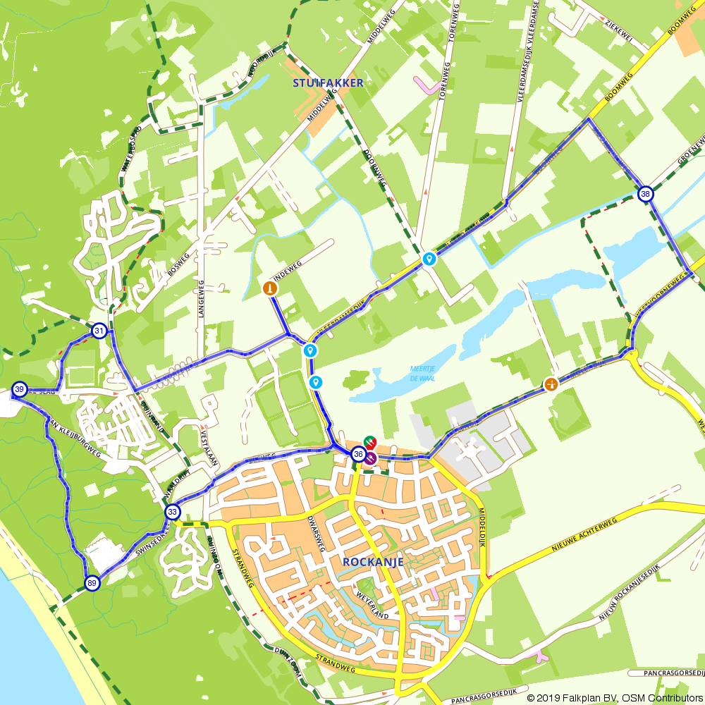 975733 Historic walking route Rockanje