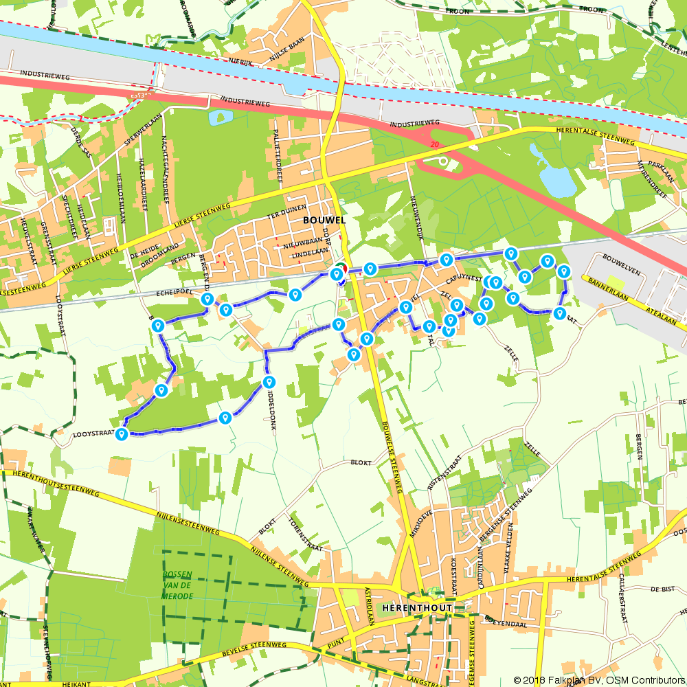 WW - Bouwel Blarendabberspad (Long) - Grobbendonk - Hiking route | Route.nl
