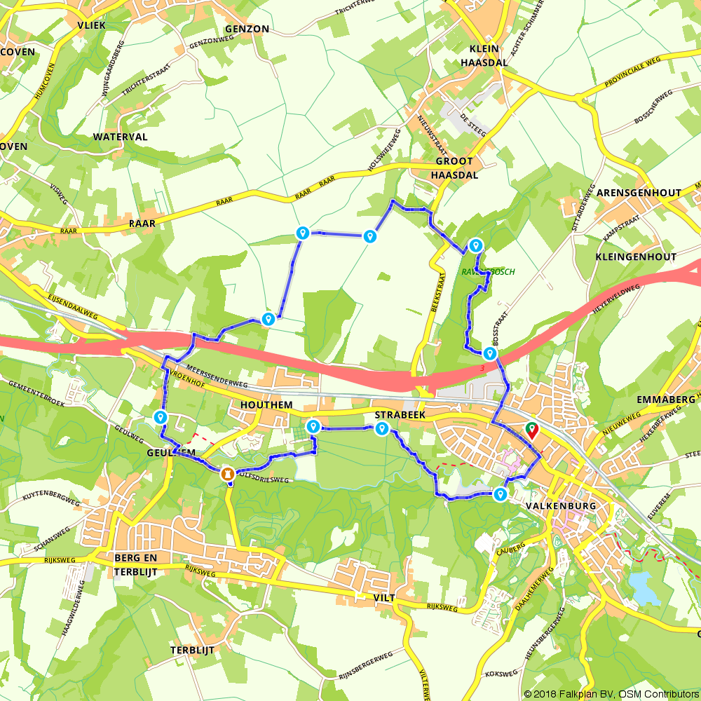 Tour of Valkenburg - Valkenburg - Hiking route | Route.nl