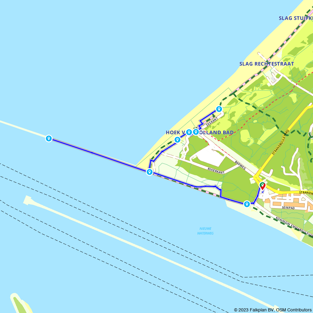 Walking route 982514 - Beach trip Hoek van Holland. See also the video ...