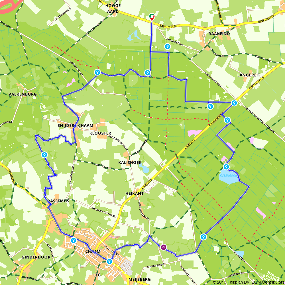 Tour of Princenbosch Golf Club - Chaam - Gilze en Rijen - Hiking route ...