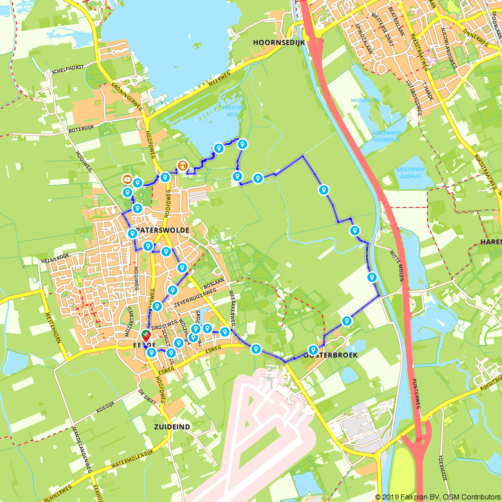 984306 Wandelen in Eelde en Paterswolde