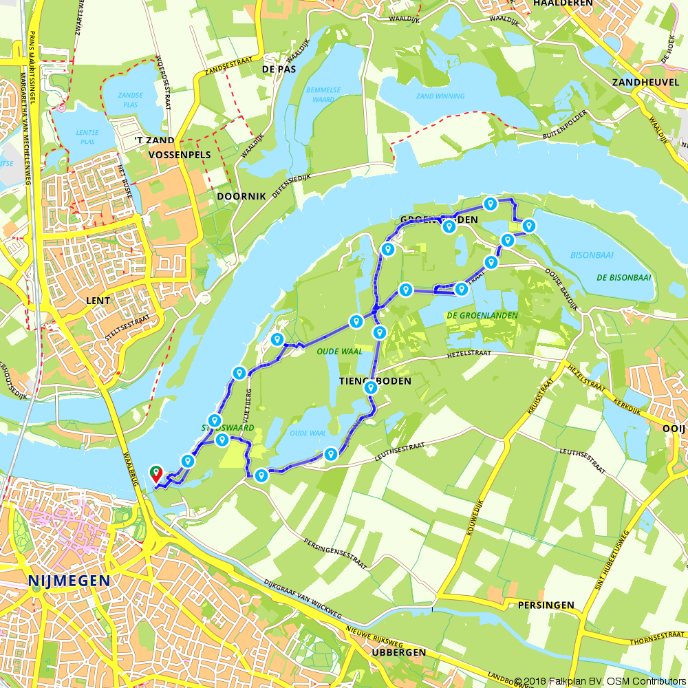 Rondje Nijmegen - Nijmegen - Wandelroute | Route.nl
