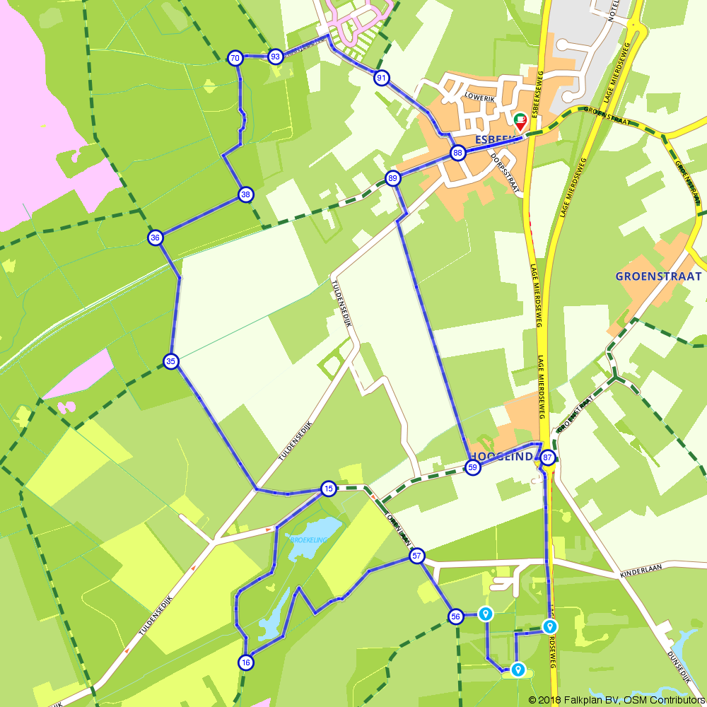 Andreas Schotel route Esbeek - Hilvarenbeek - Hiking route | Route.nl