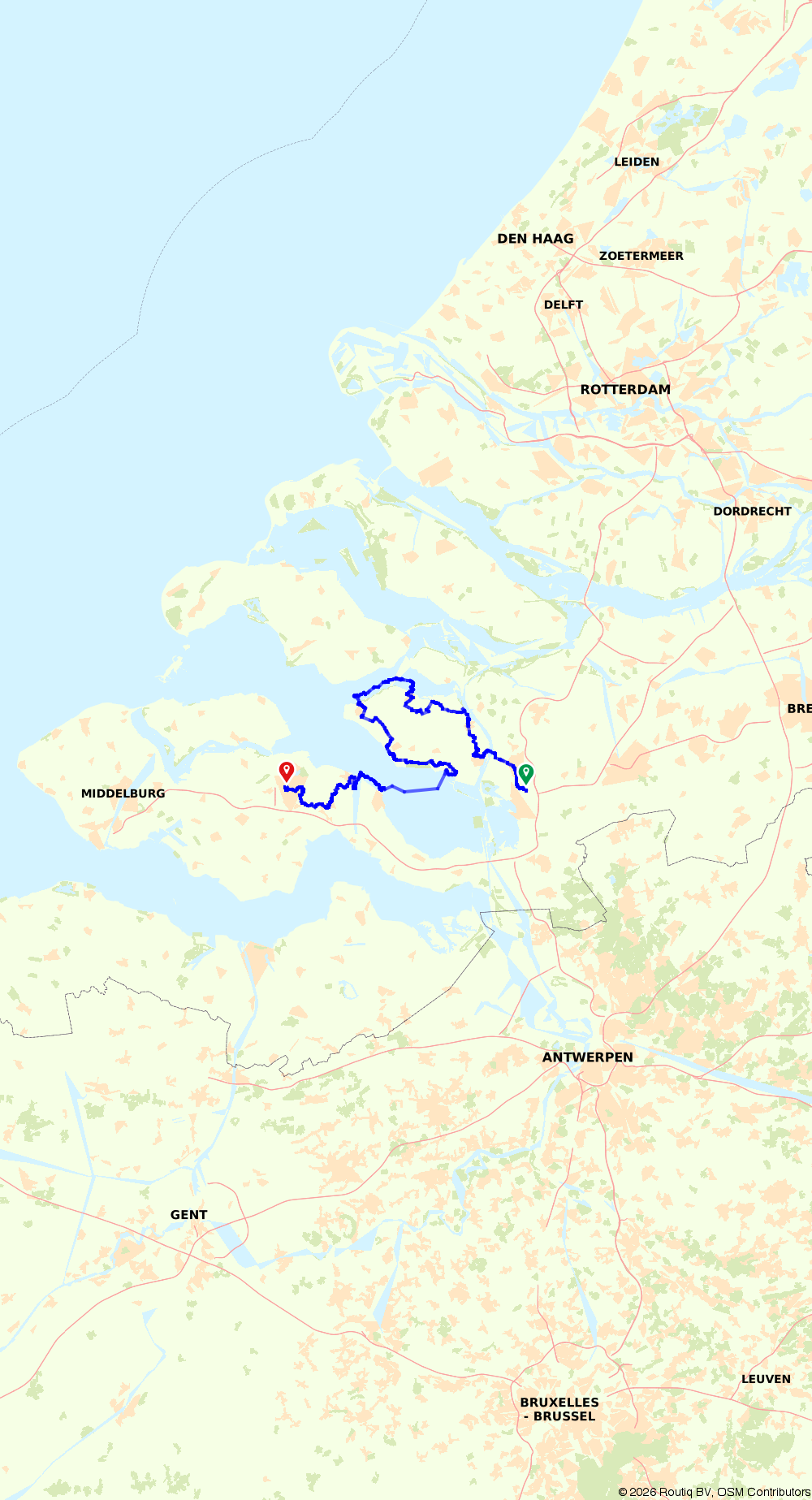 Jacob van Lennep route, Part 38 (Bergen op Zoom - Goes from July 1 to ...
