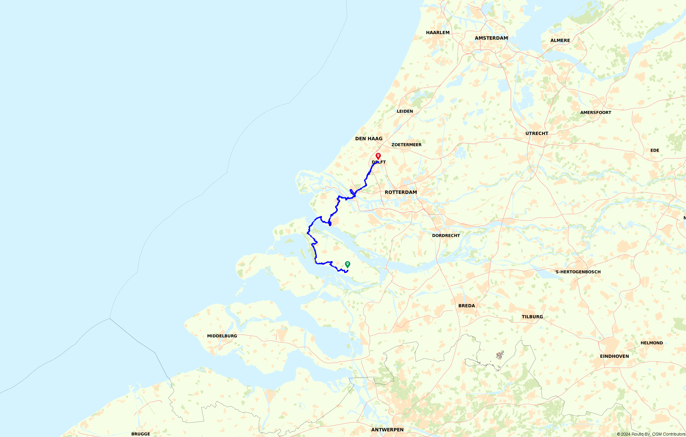 Jacob van Lennep route, Part 42 (Oude Tonge - Delft) 2 days - Goeree ...