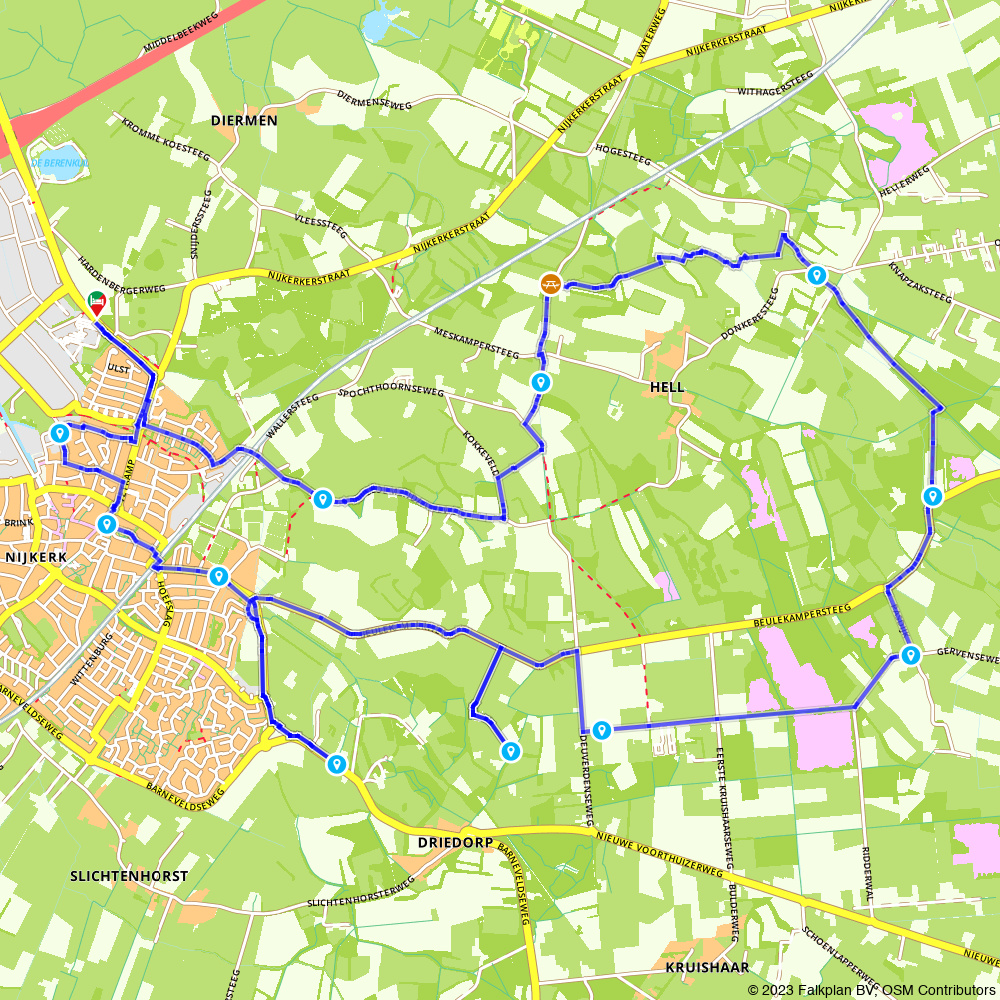 Circular walk from Nijkerk - Nijkerk - Hiking route | Route.nl