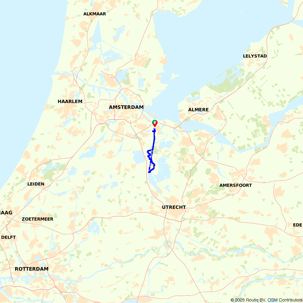 Tour of Weesp - Nieuwersluis - Weesp - Cycling route | Route.nl