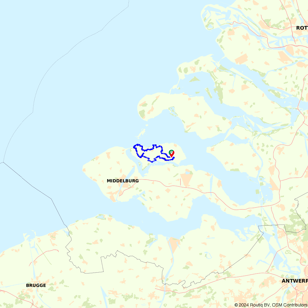 The authentic Noord-Beveland - Noord-Beveland - Cycling route | Route.nl